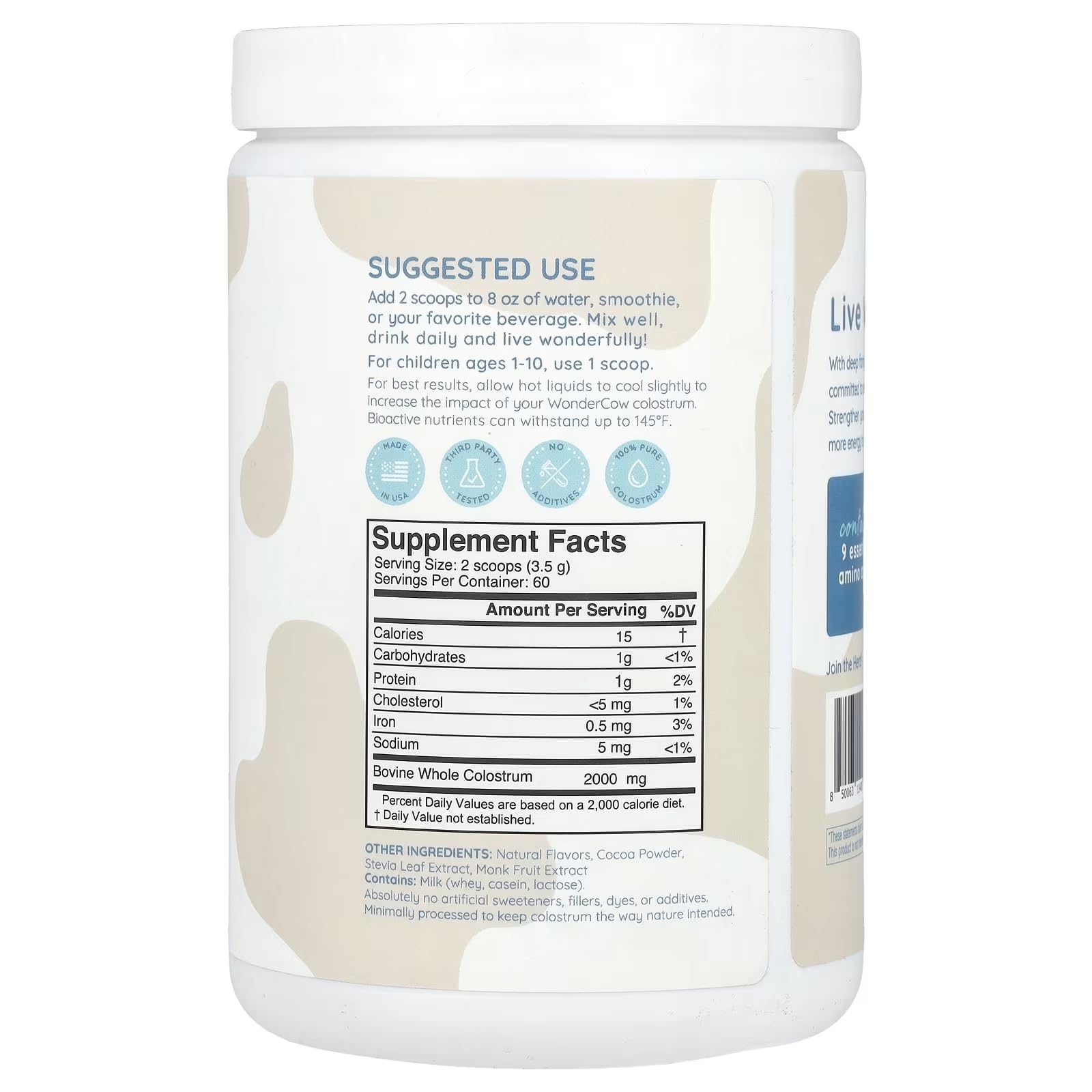 nutrient-rich colostrum for energy