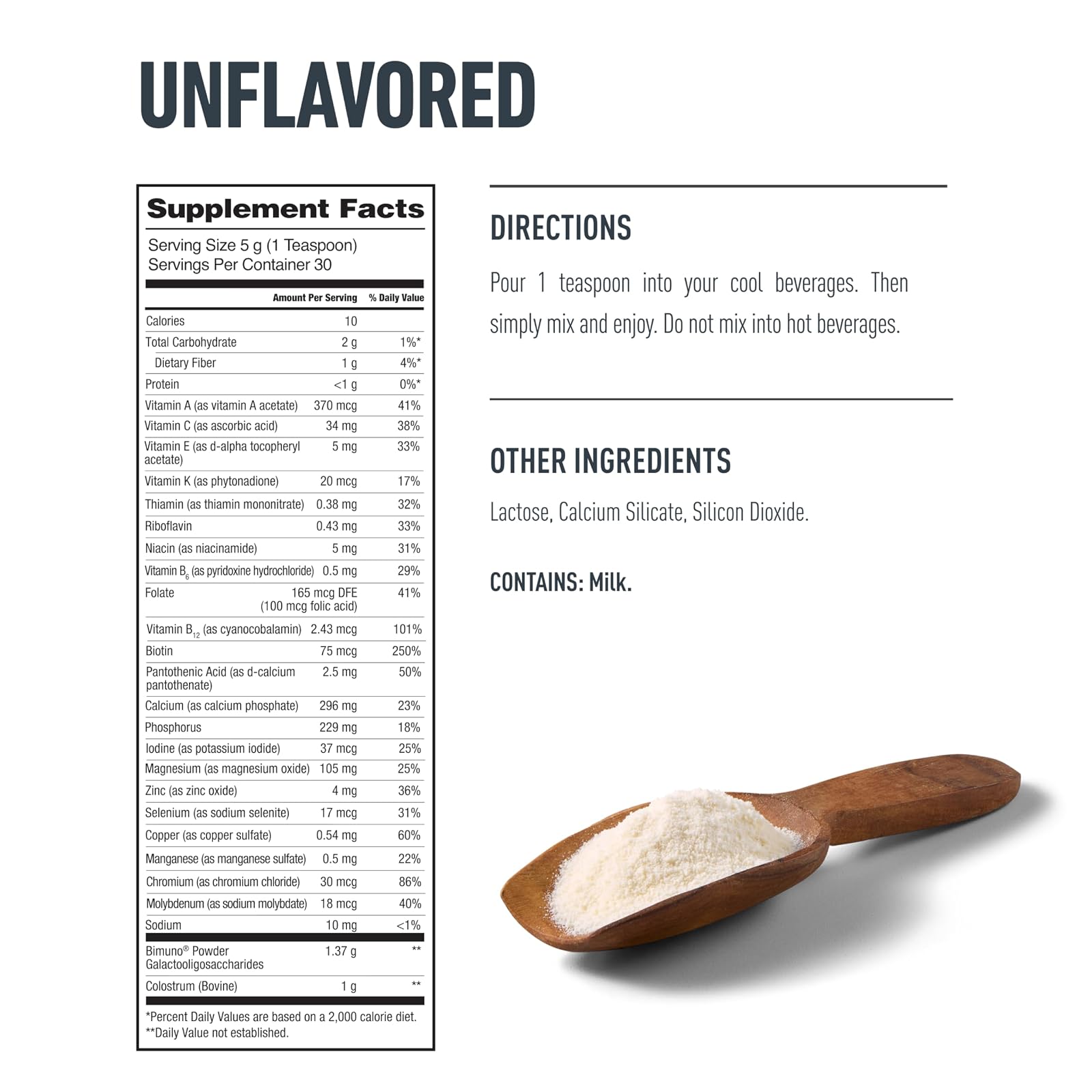 nutrient-rich colostrum multivitamin supplement