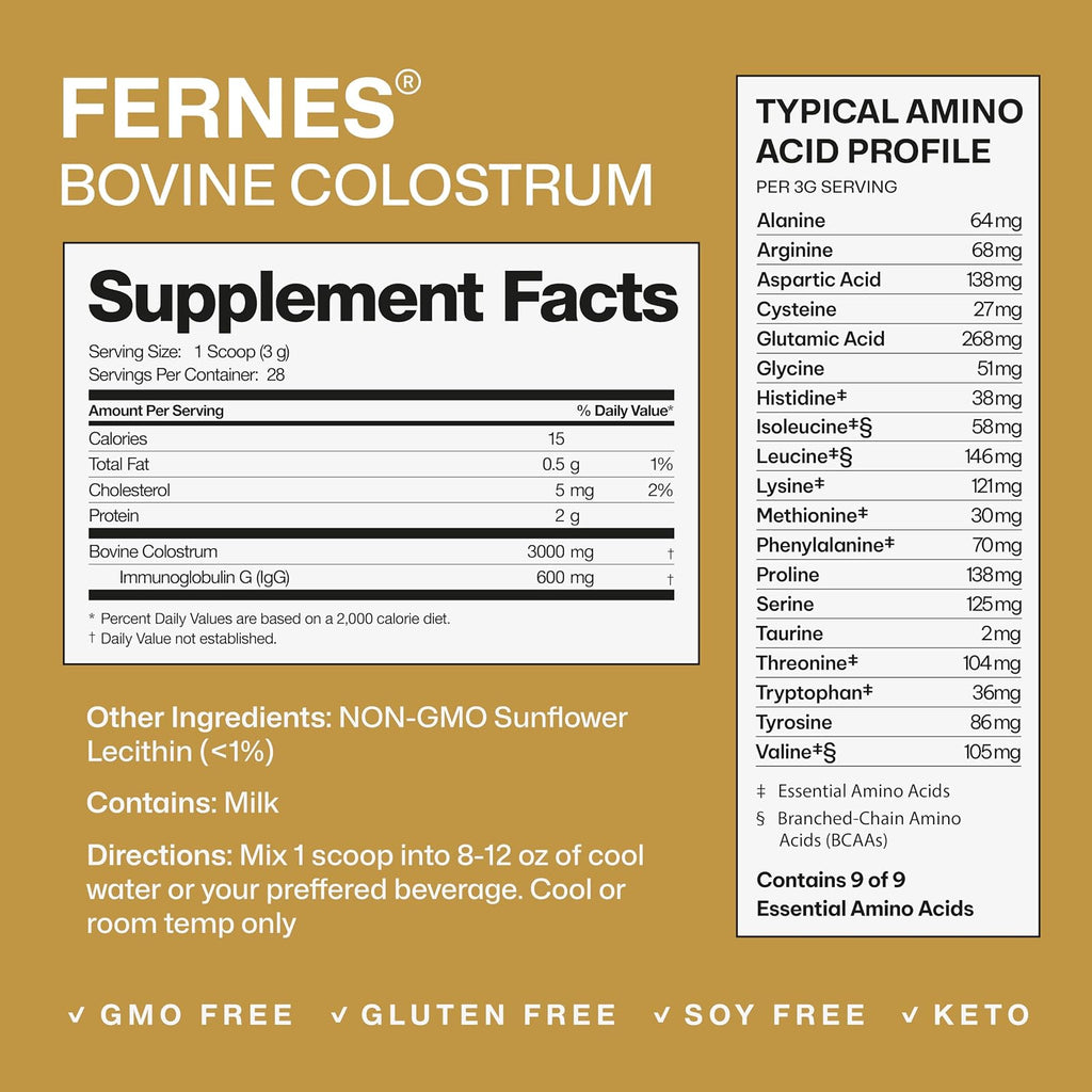 nutrient-rich colostrum powder for seniors