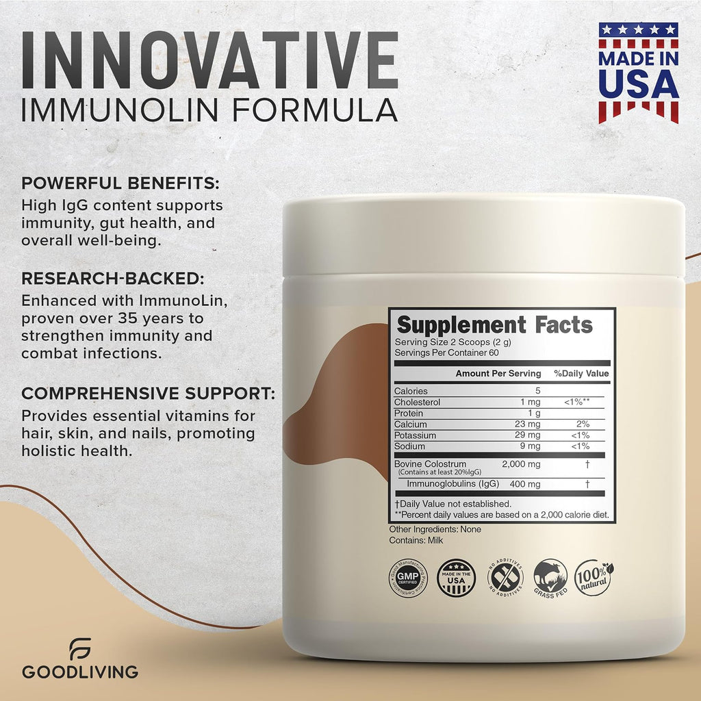 nutrient-rich colostrum powder supplement