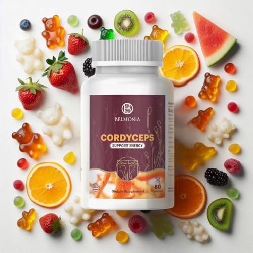 Nutrient-rich cordyceps mushroom gummies