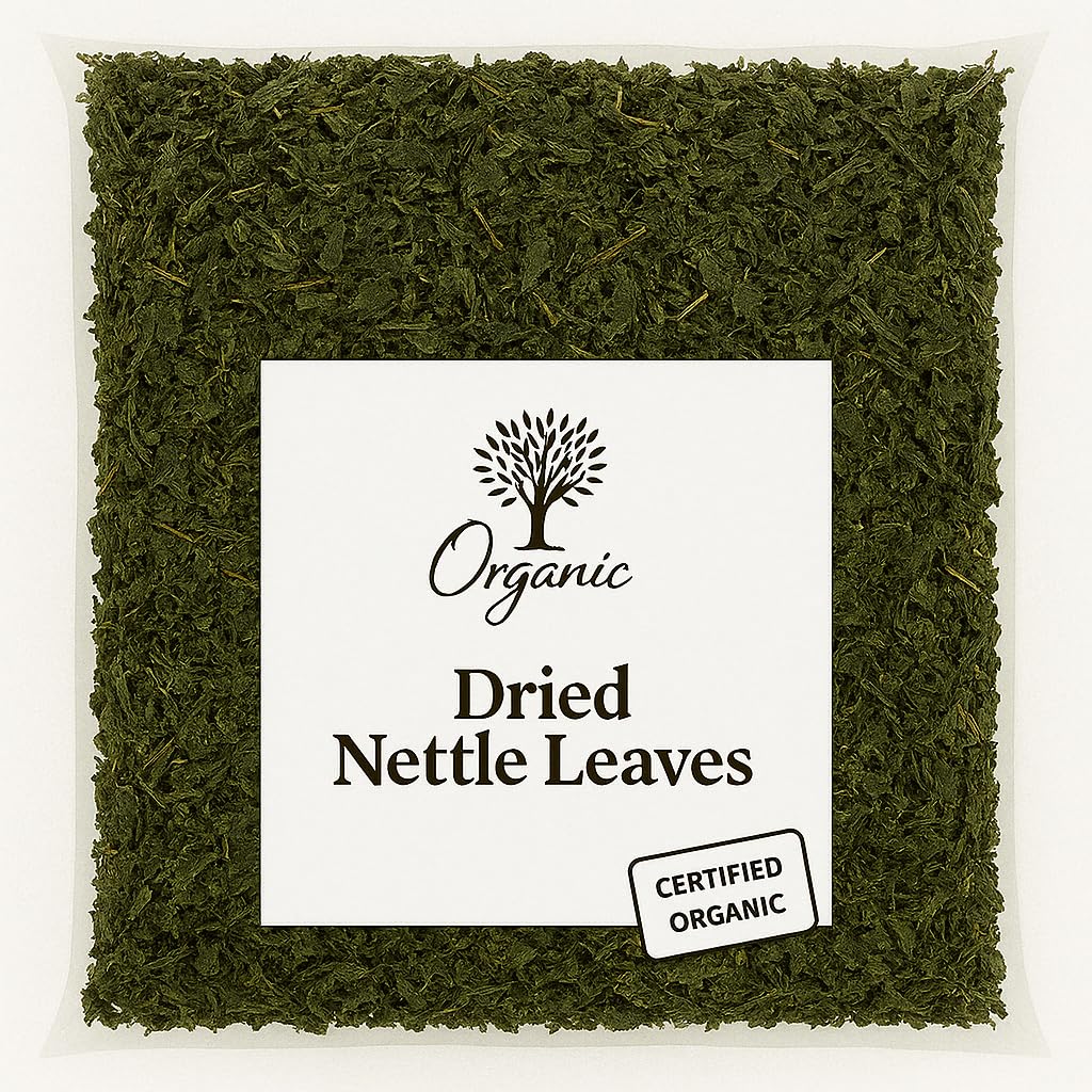 Nutrient-rich dried nettle leaf infusion