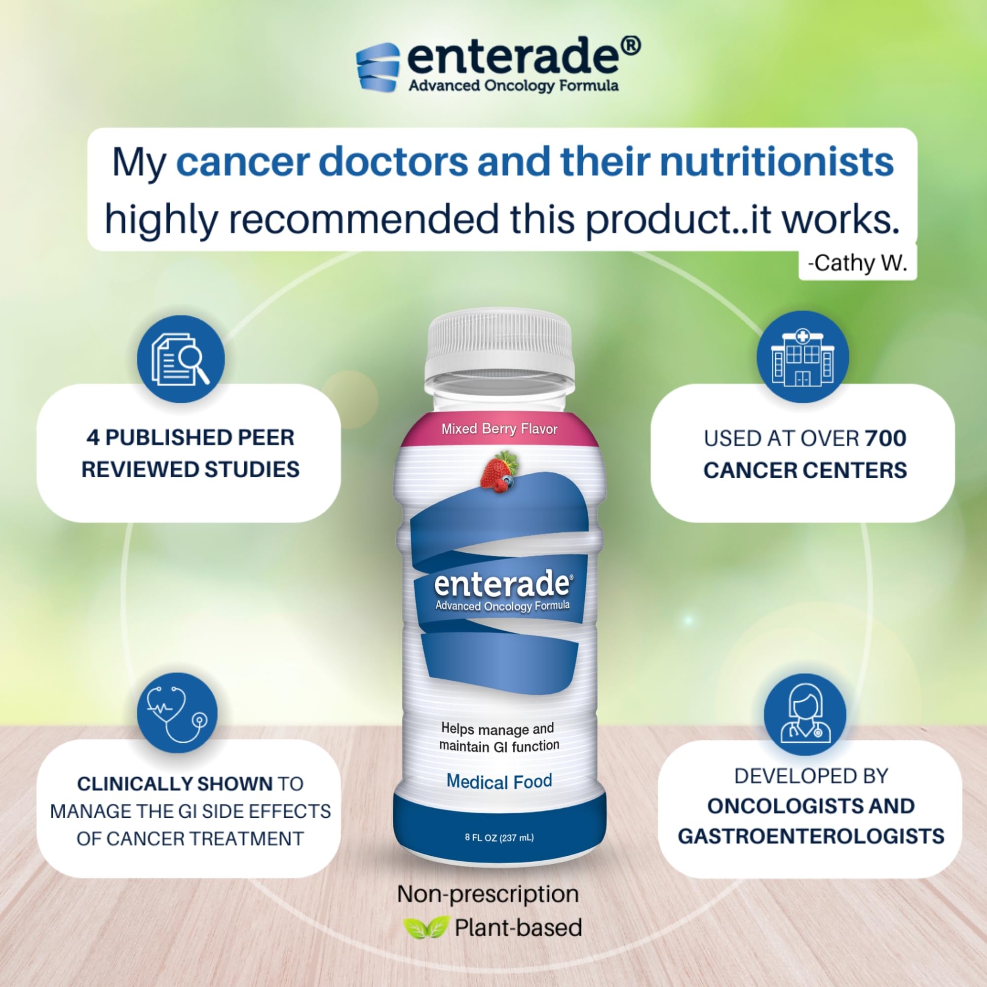 Nutrient-rich drink for cancer care