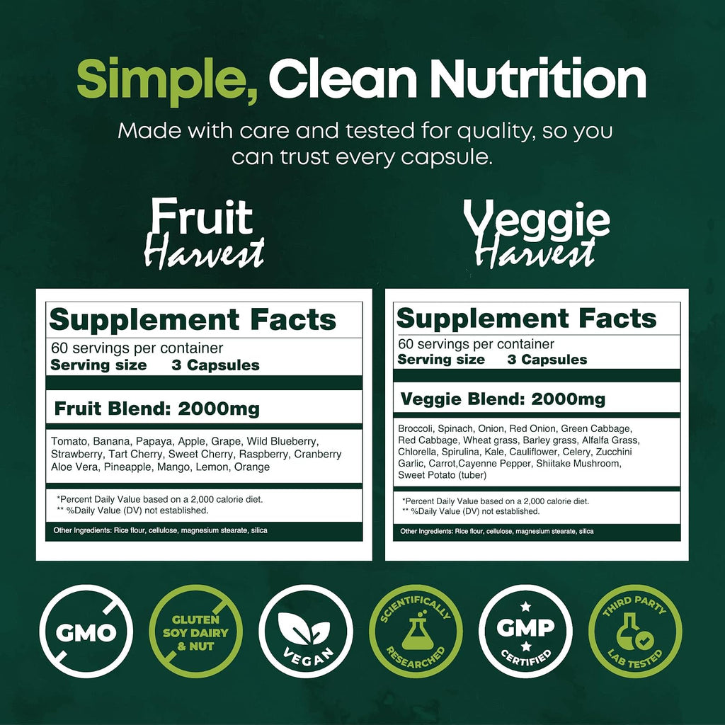 nutrient-rich fruits and vegetables vitamins