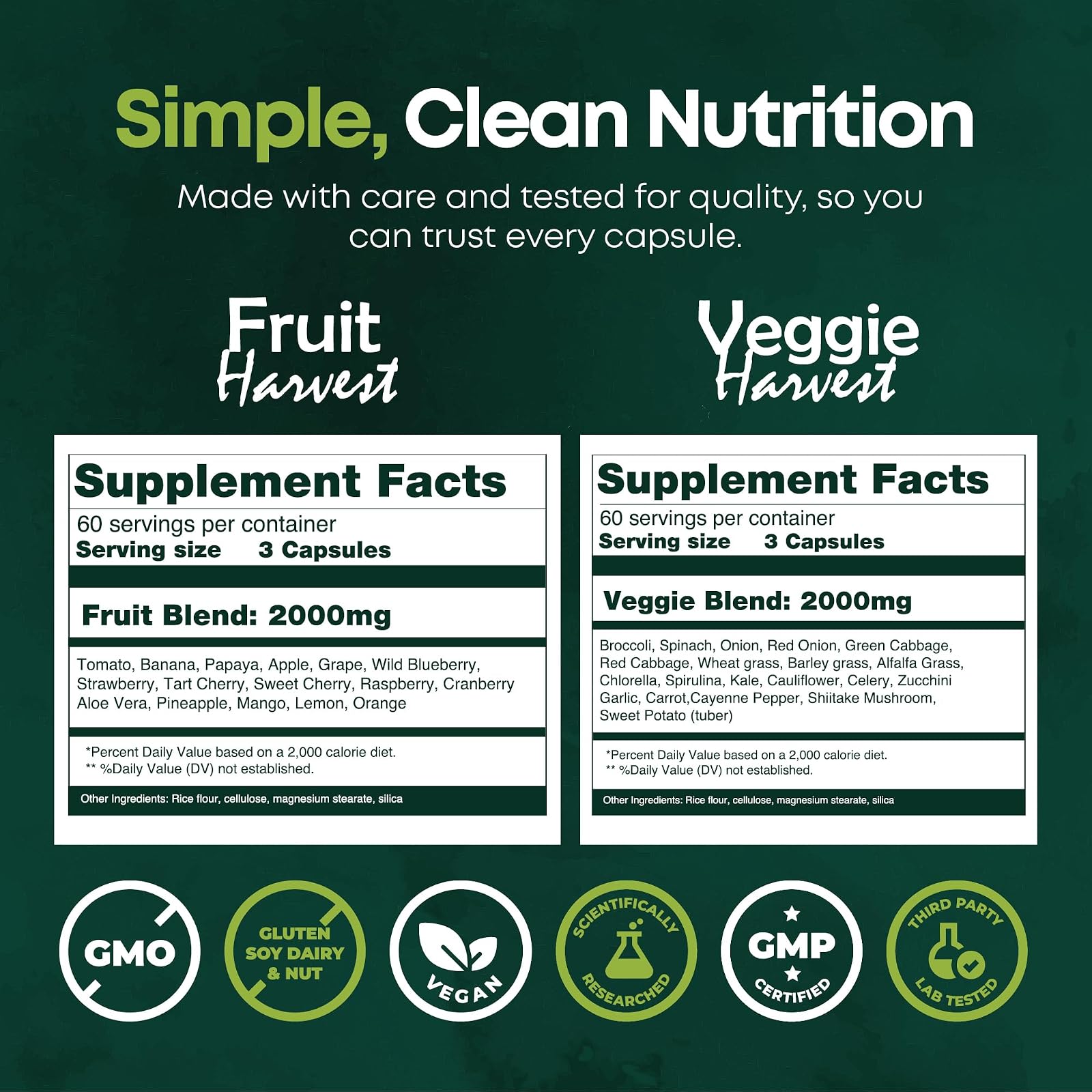 nutrient-rich fruits and vegetables vitamins
