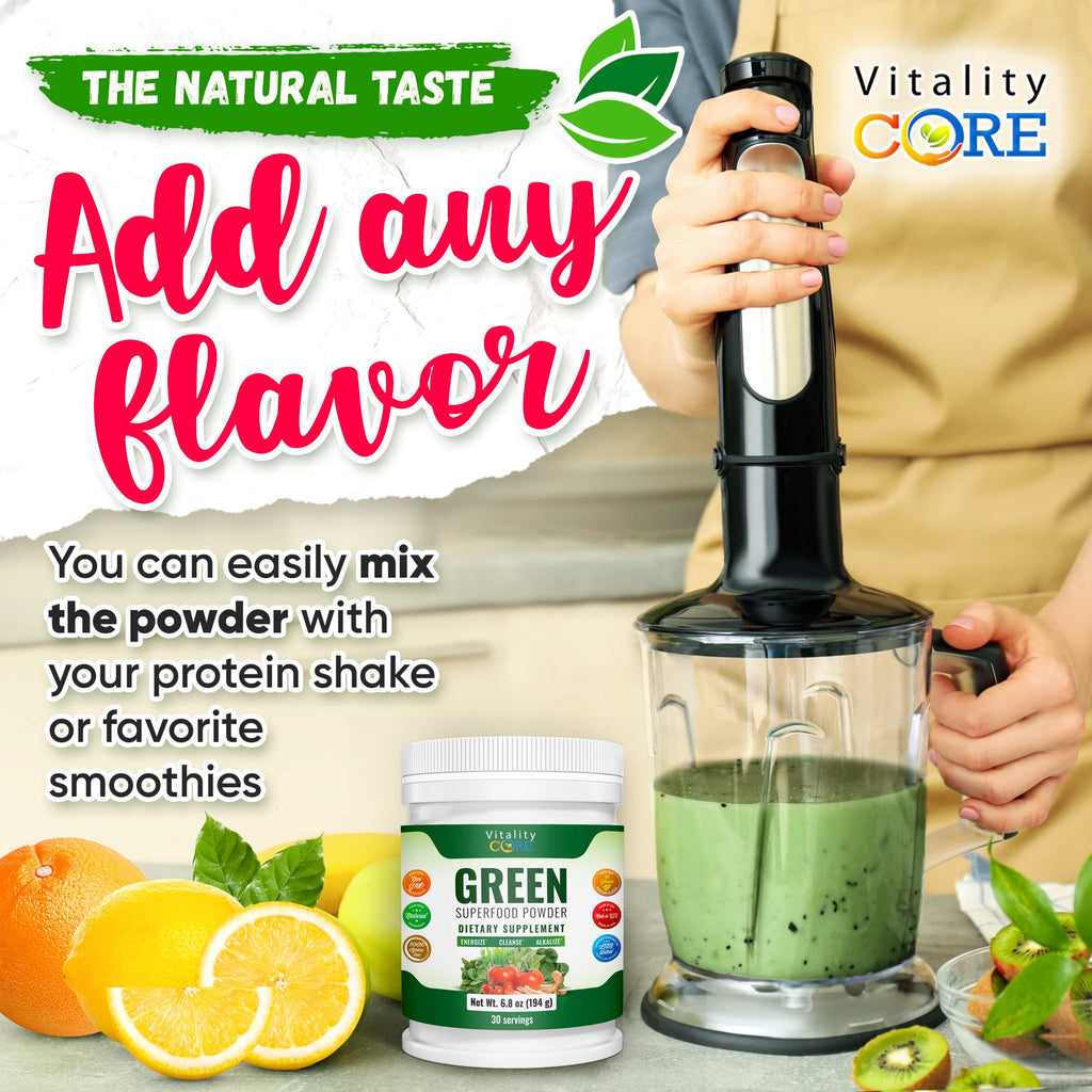 nutrient-rich green blend powder