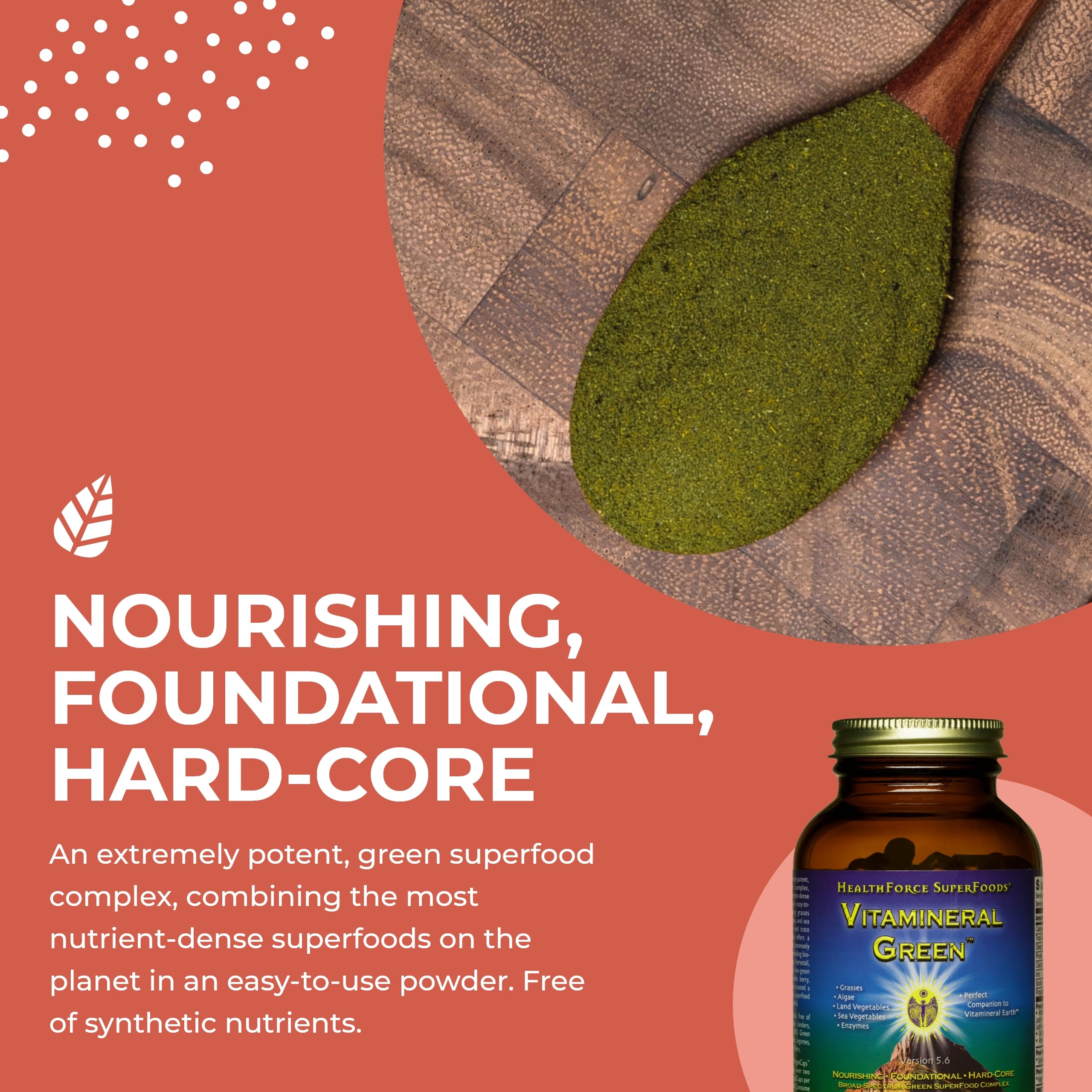 nutrient-rich green powder for wellness