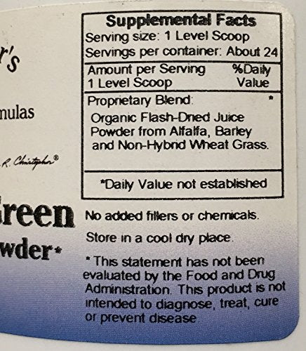 nutrient-rich green powder supplement