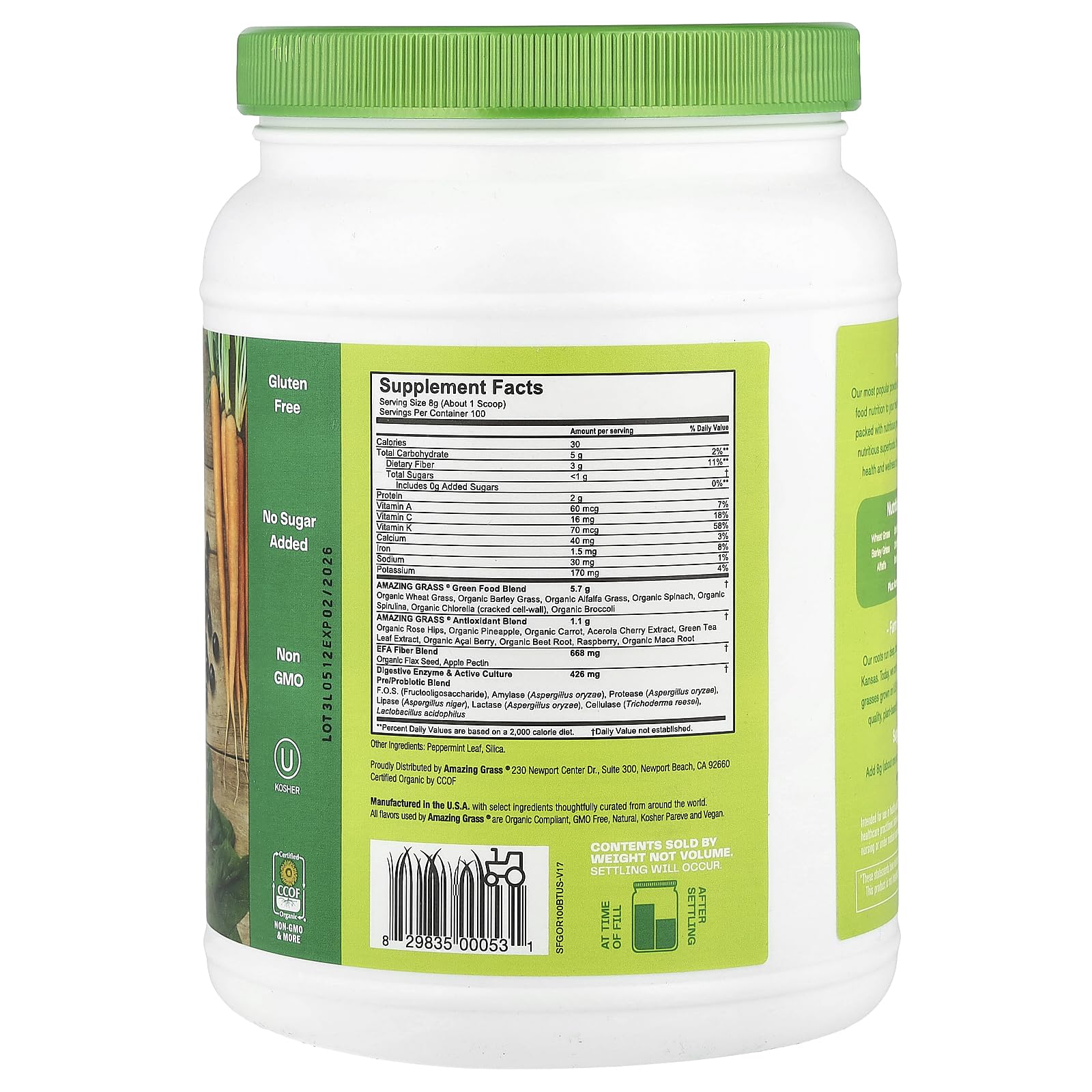 nutrient-rich green superfood powder