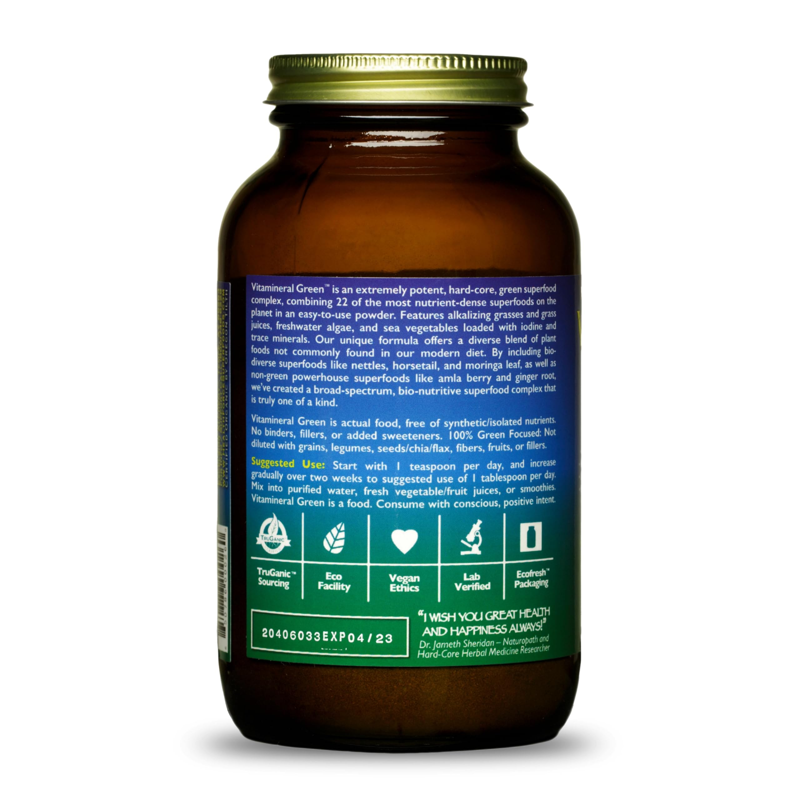 nutrient-rich green superfood powder
