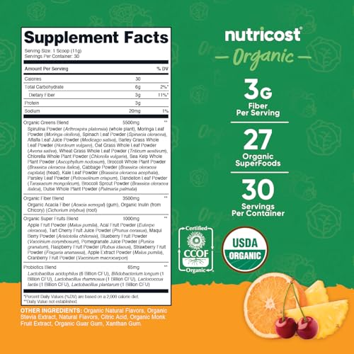 nutrient-rich greens powder blend