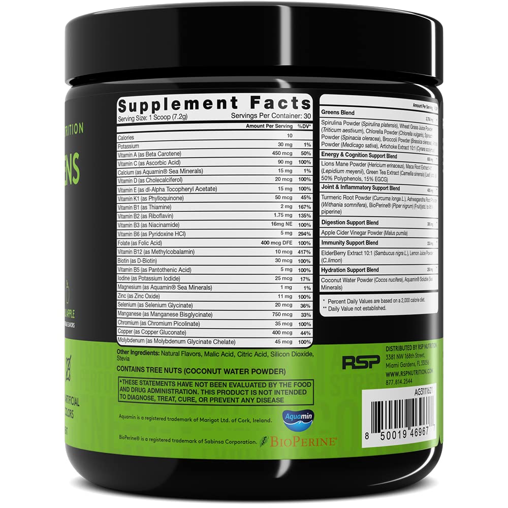 nutrient-rich greens powder for vitality