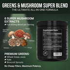 Nutrient-rich greens powder supplement