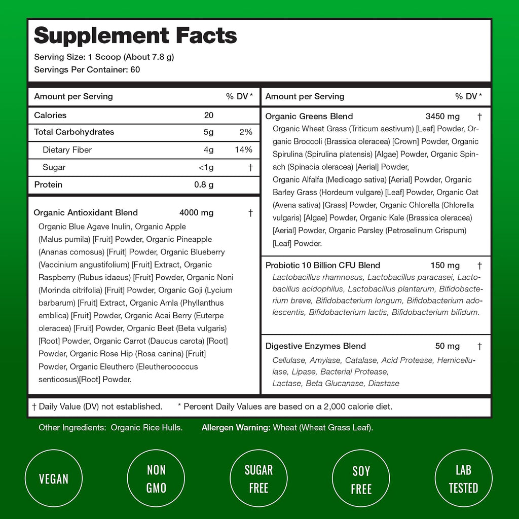 nutrient-rich greens powders for energy