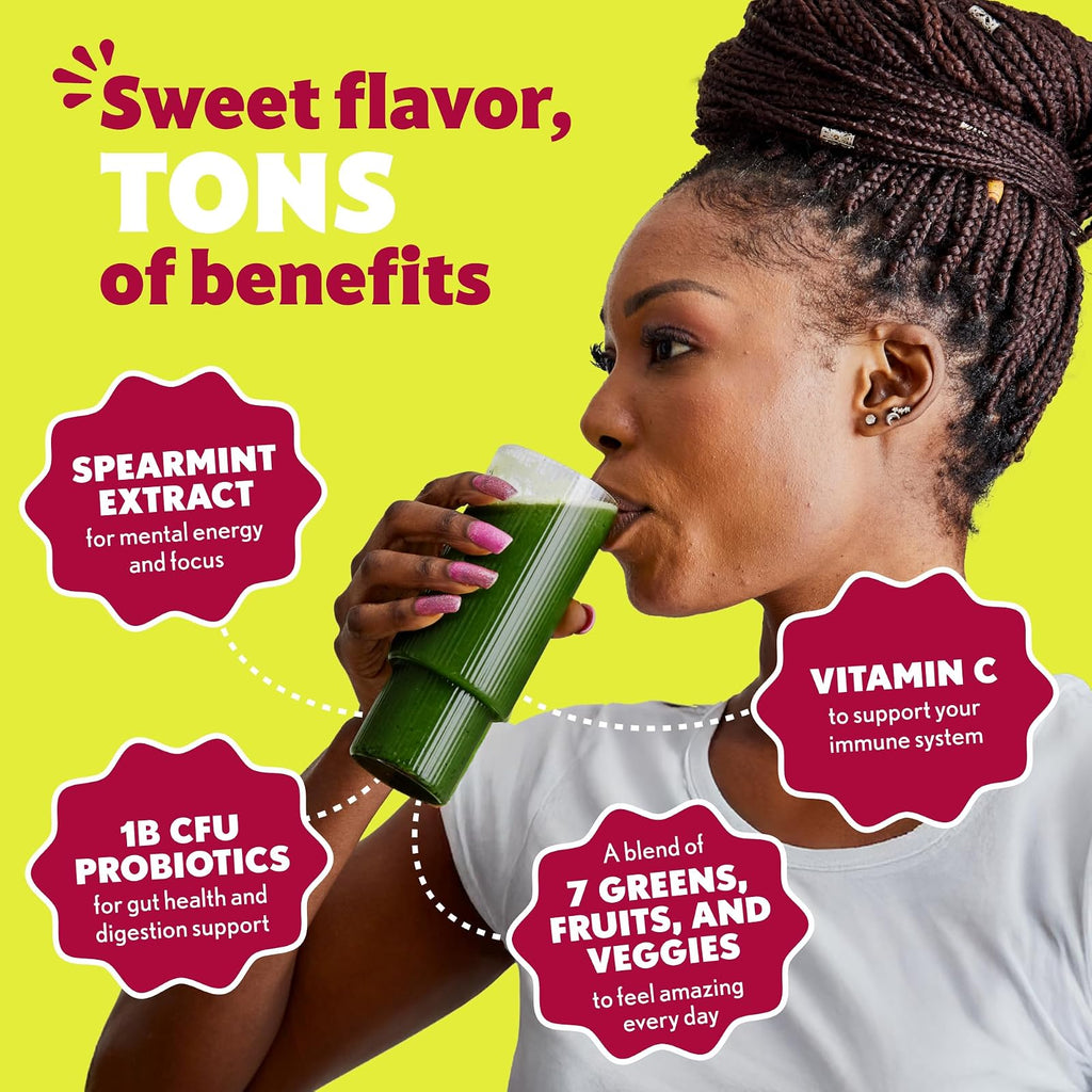 Nutrient-rich greens powders for energy