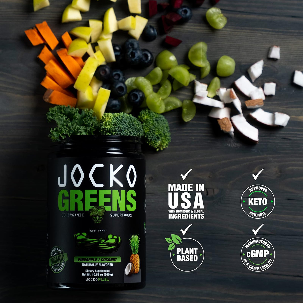 Nutrient-rich greens powders for health