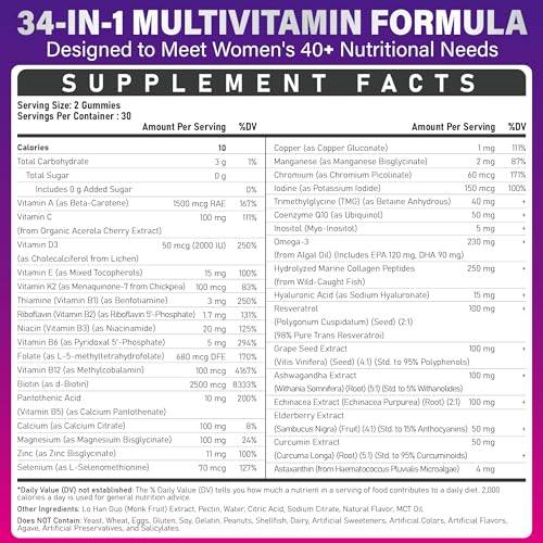 nutrient-rich gummies for women 40+