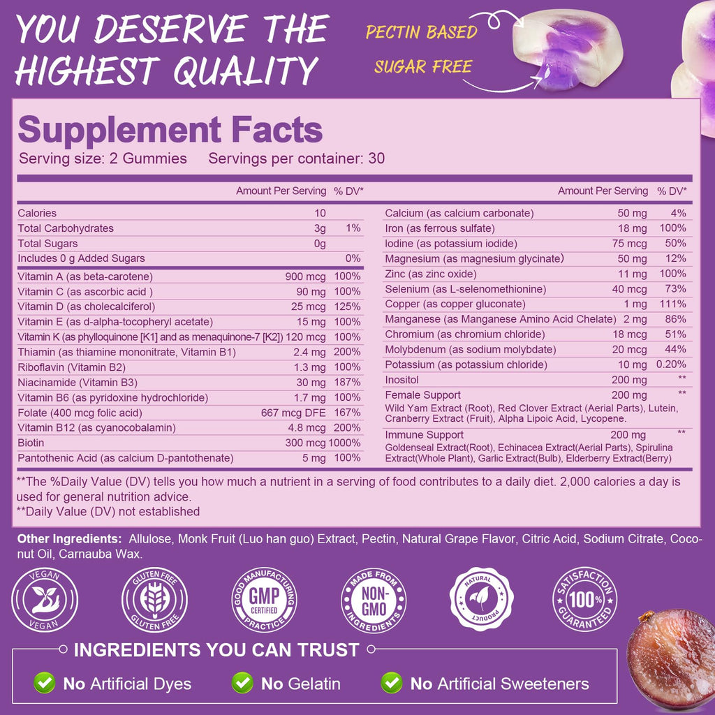 nutrient-rich gummies for women's health