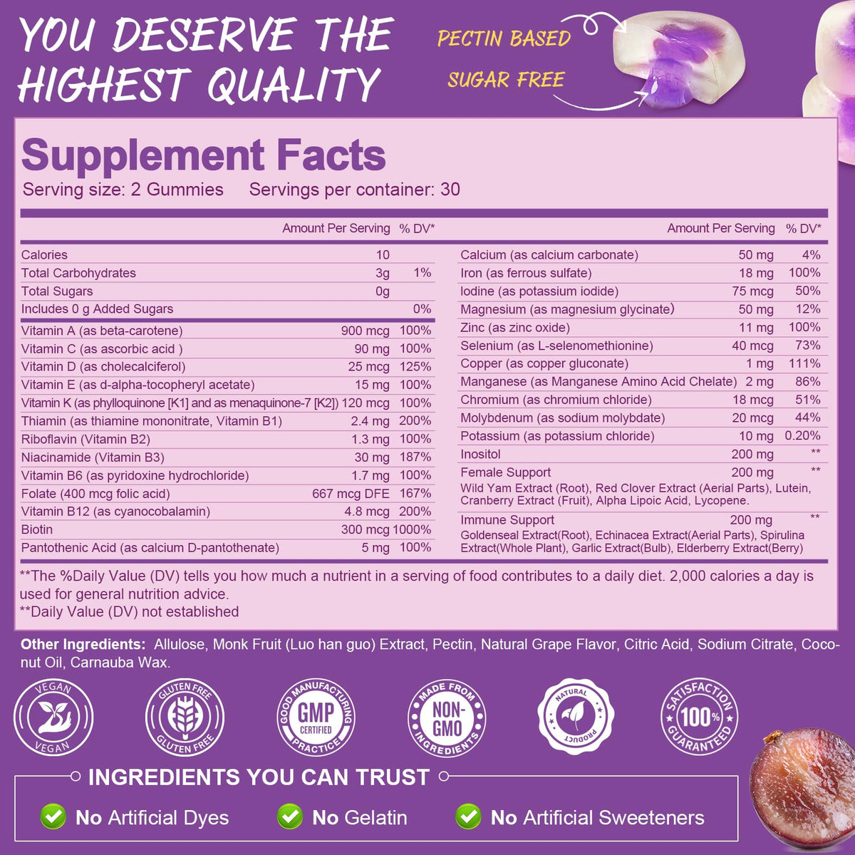 nutrient-rich gummies for women's health