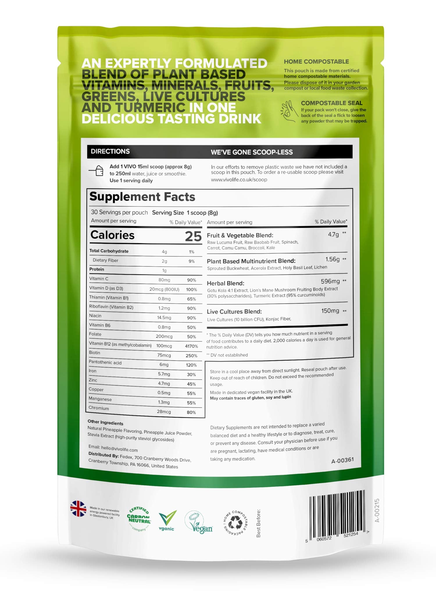 nutrient-rich health supplement powder