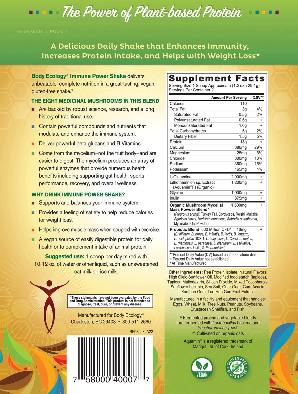 nutrient-rich health supplement shake