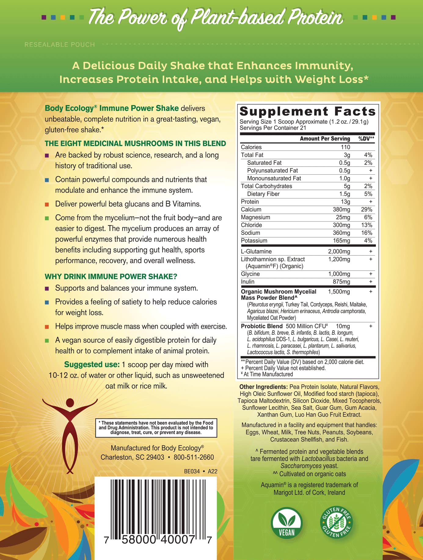 nutrient-rich health supplement shake