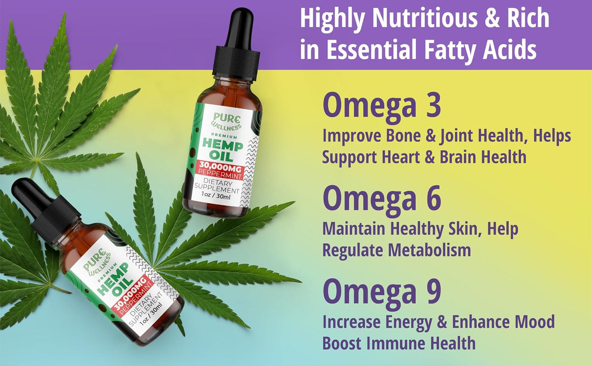 Nutrient-rich hemp seed oil