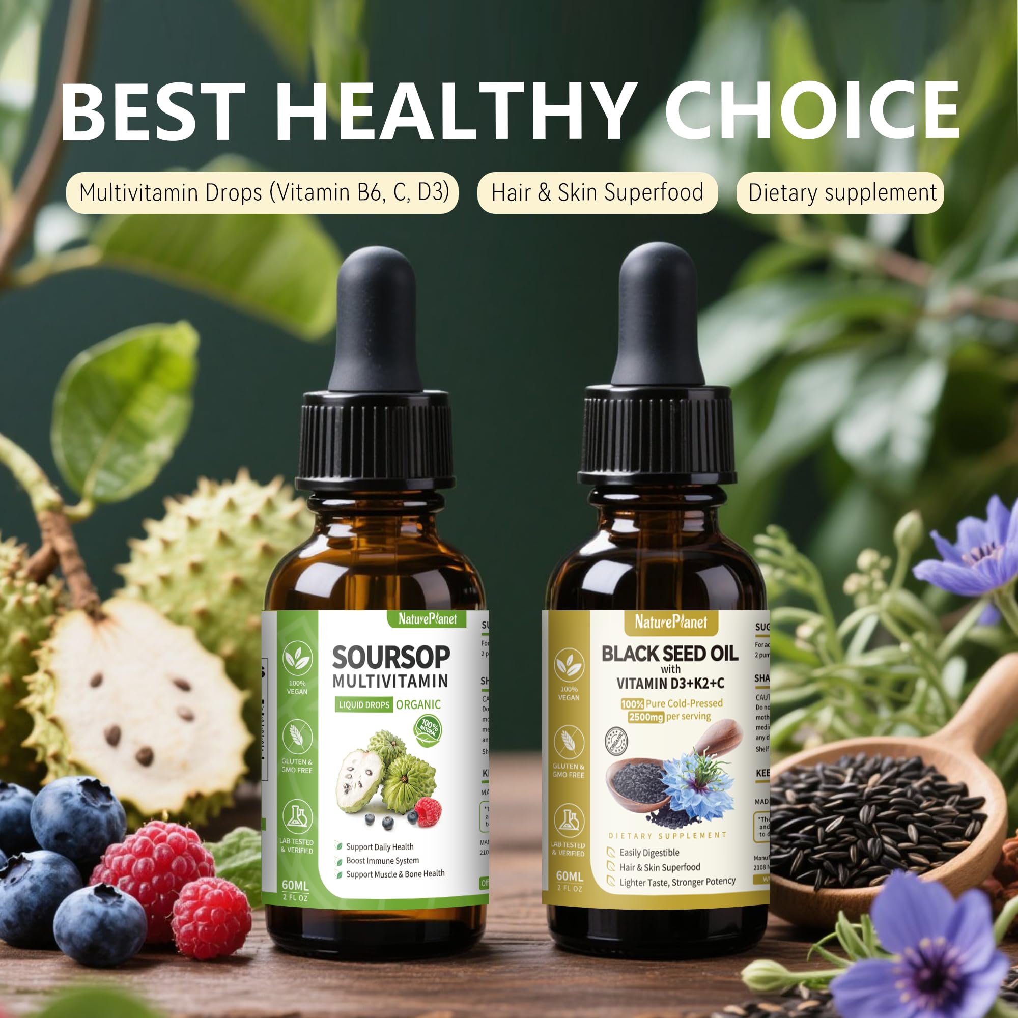 nutrient-rich herbal oil drops