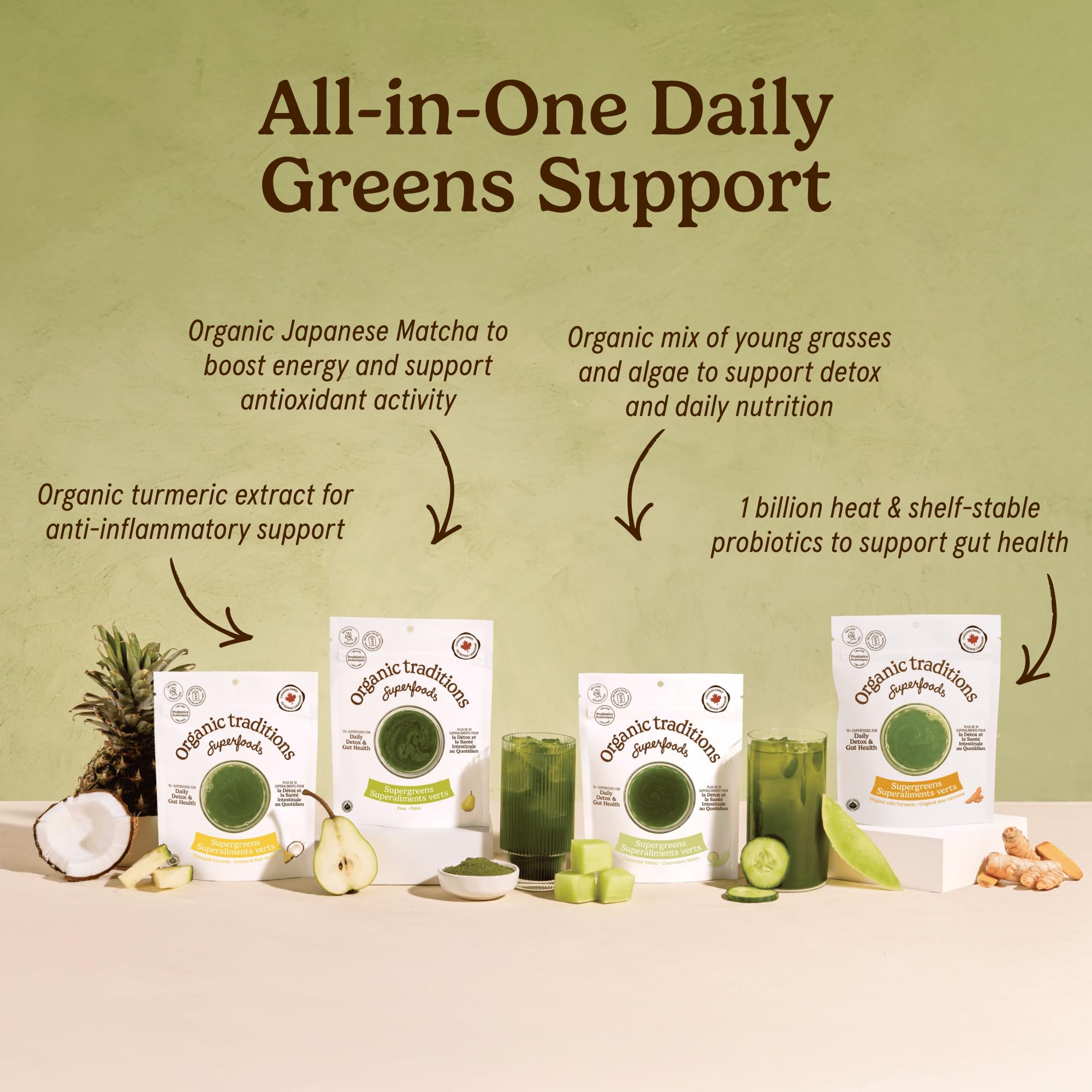Nutrient-rich herbal supplements blend