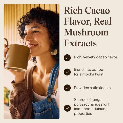 nutrient-rich hot chocolate with mushrooms
