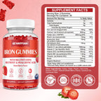 Nutrient-rich iron supplement gummies