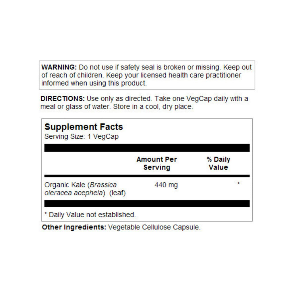 nutrient-rich Kale Leaf capsules