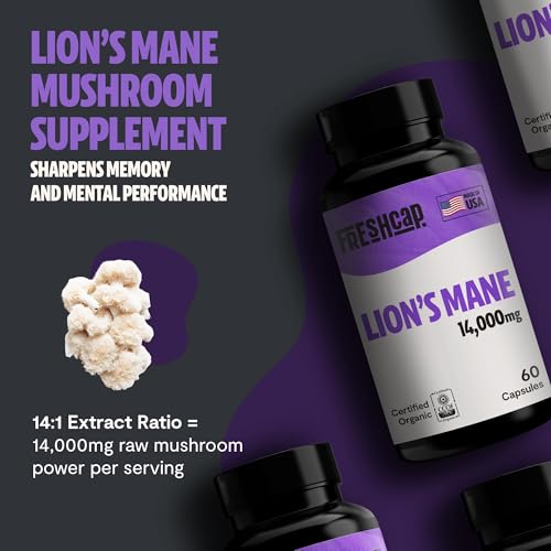 Nutrient-rich Lion's Mane capsules