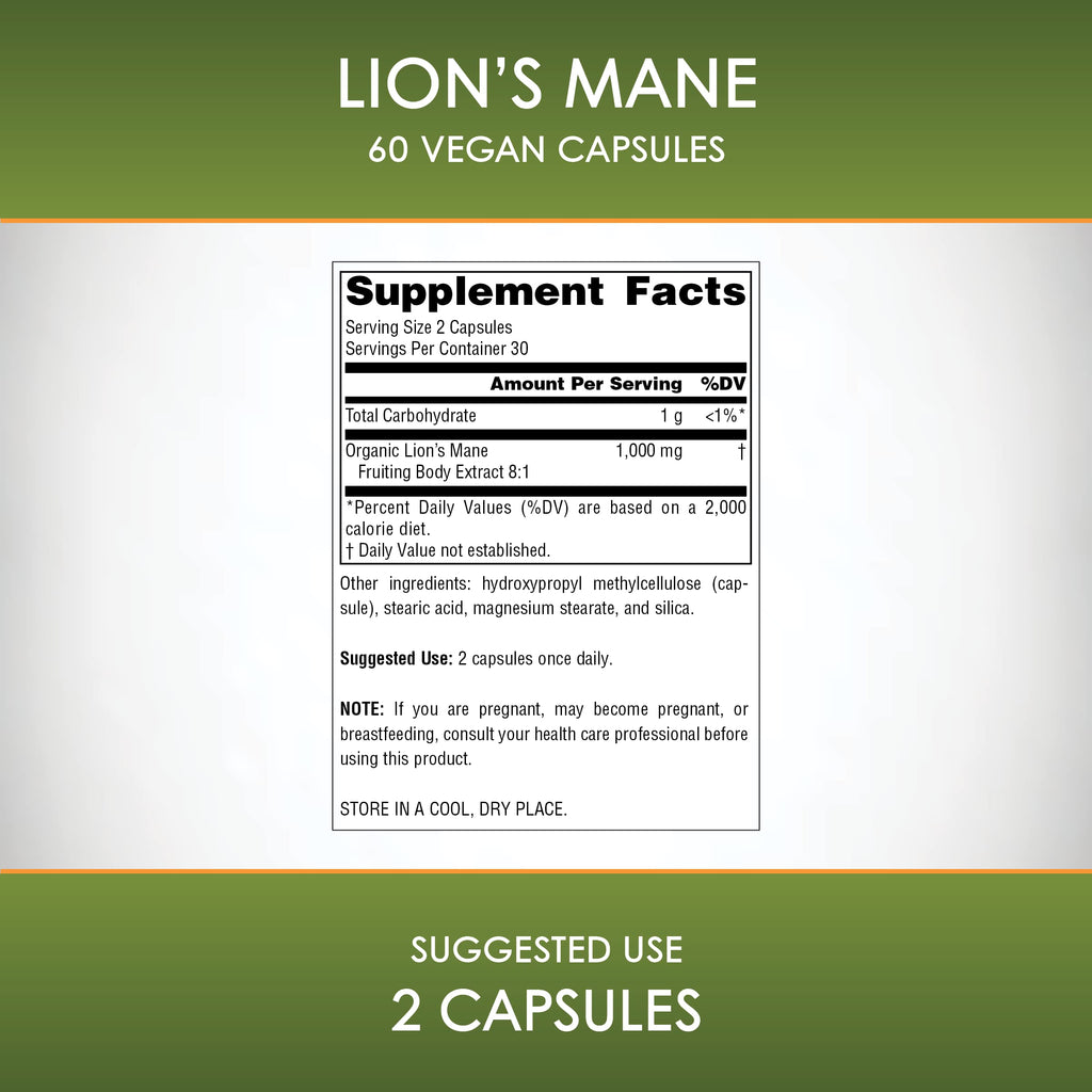 Nutrient-rich Lion's Mane for vitality