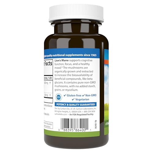 Nutrient-rich lion's mane mushroom capsules