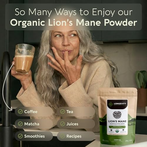 nutrient-rich lion's mane powder