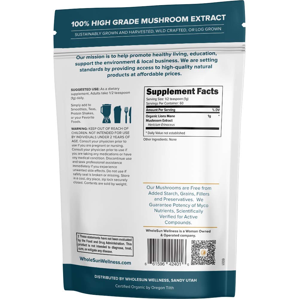 nutrient-rich lion's mane powder