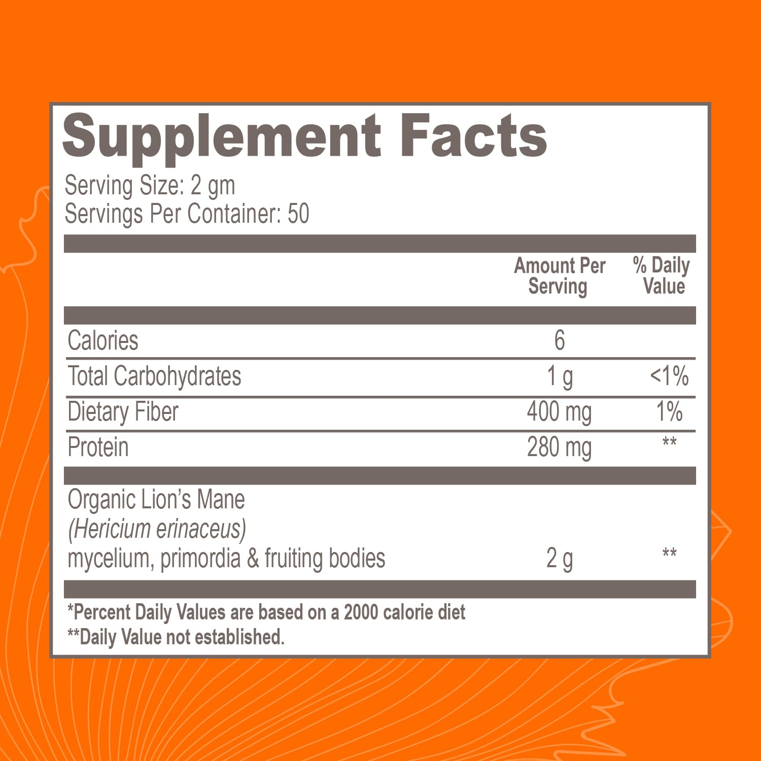 nutrient-rich lion's mane powder