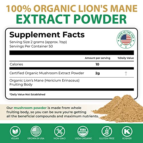 Nutrient-rich Lions Mane mushroom extract