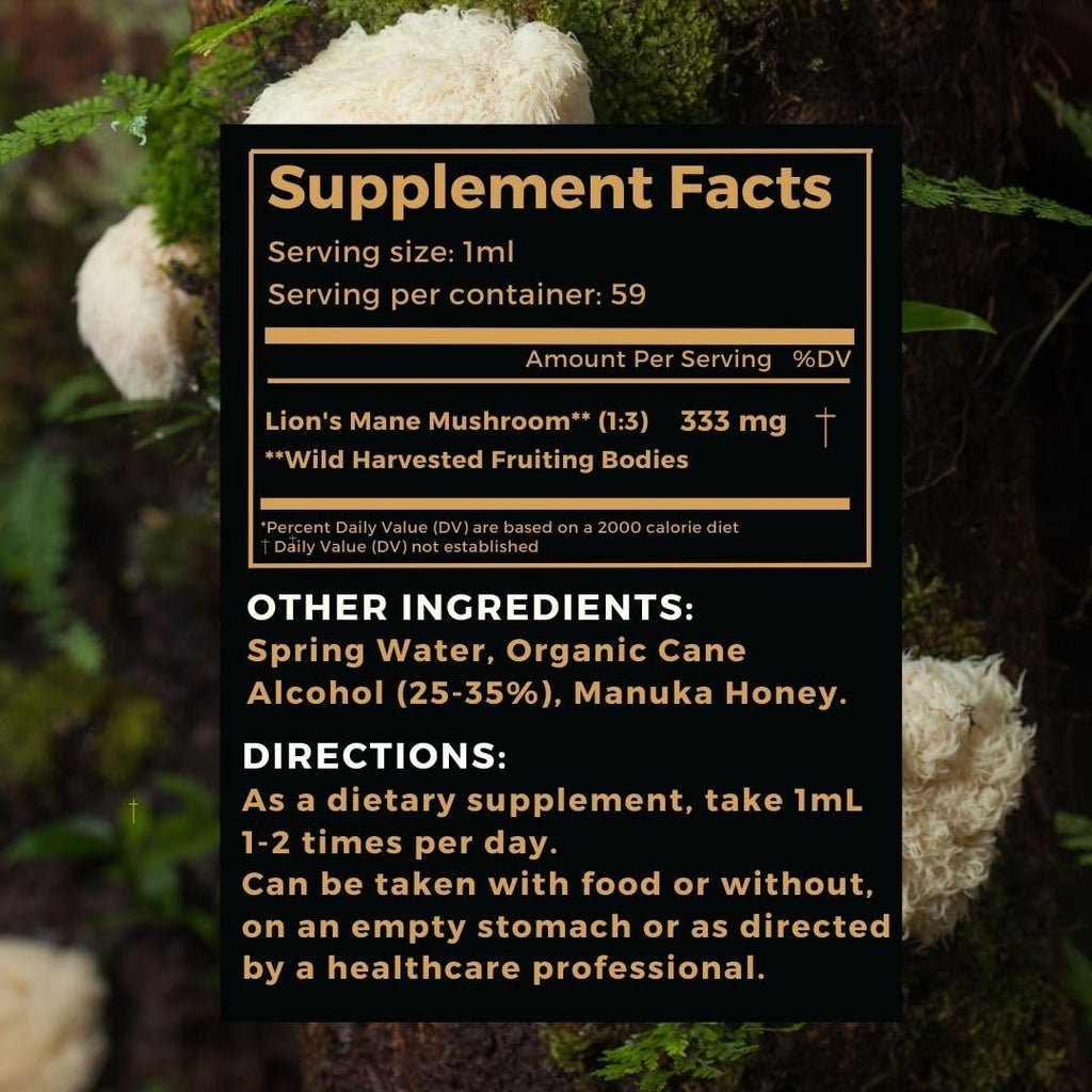Nutrient-rich Lions Mane mushroom extract