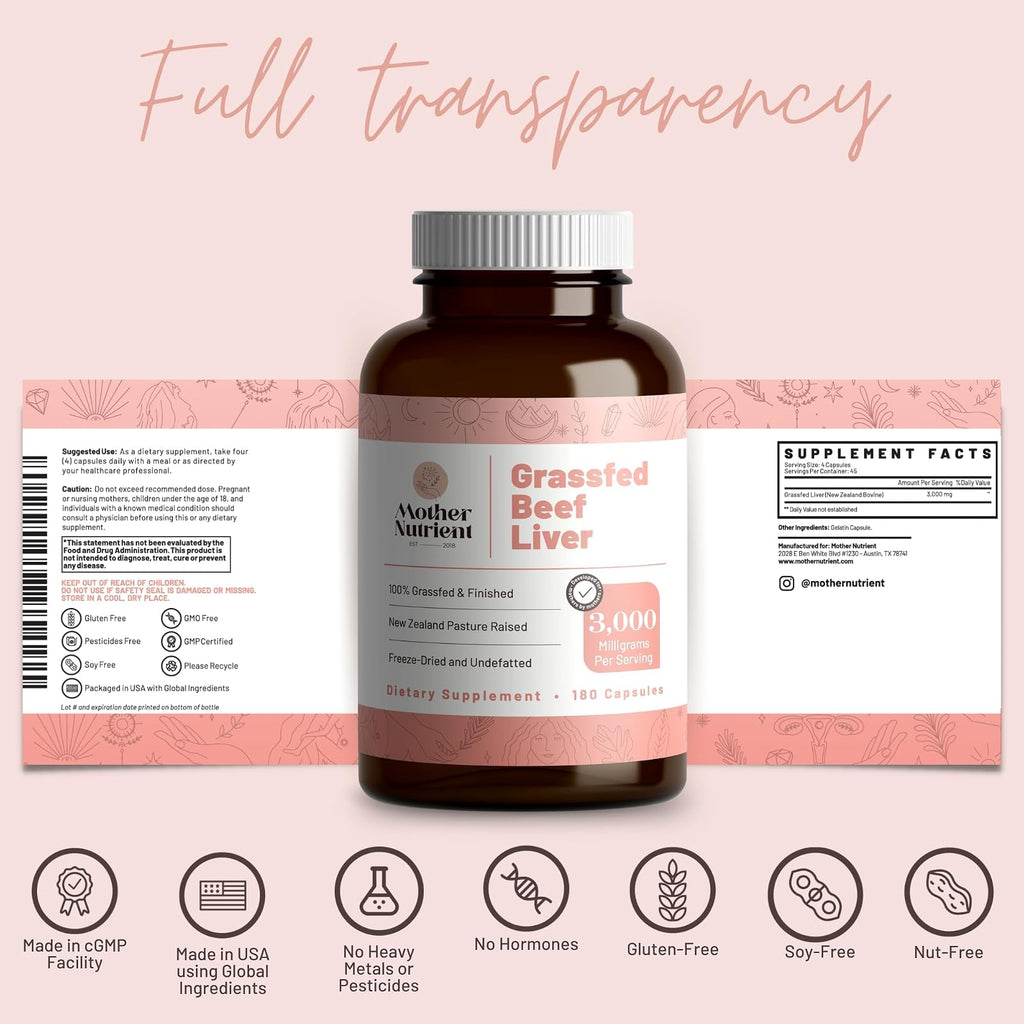 Nutrient-rich liver supplement for women