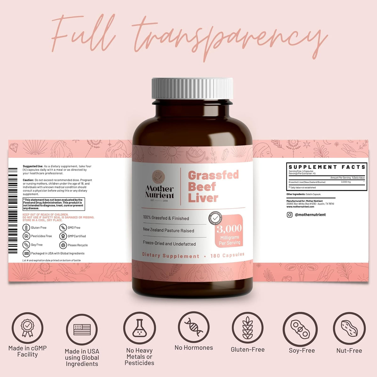 Nutrient-rich liver supplement for women