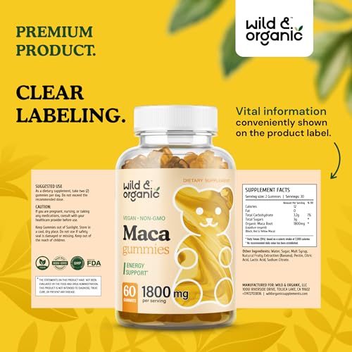 Nutrient-rich Maca gummies for energy