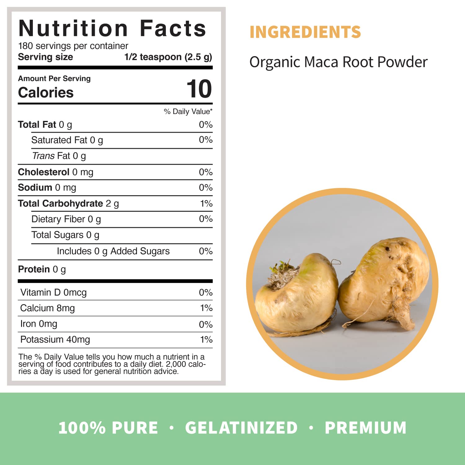 nutrient-rich maca root powder supplement