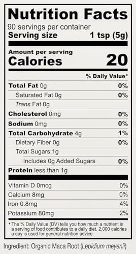 nutrient-rich maca root supplement