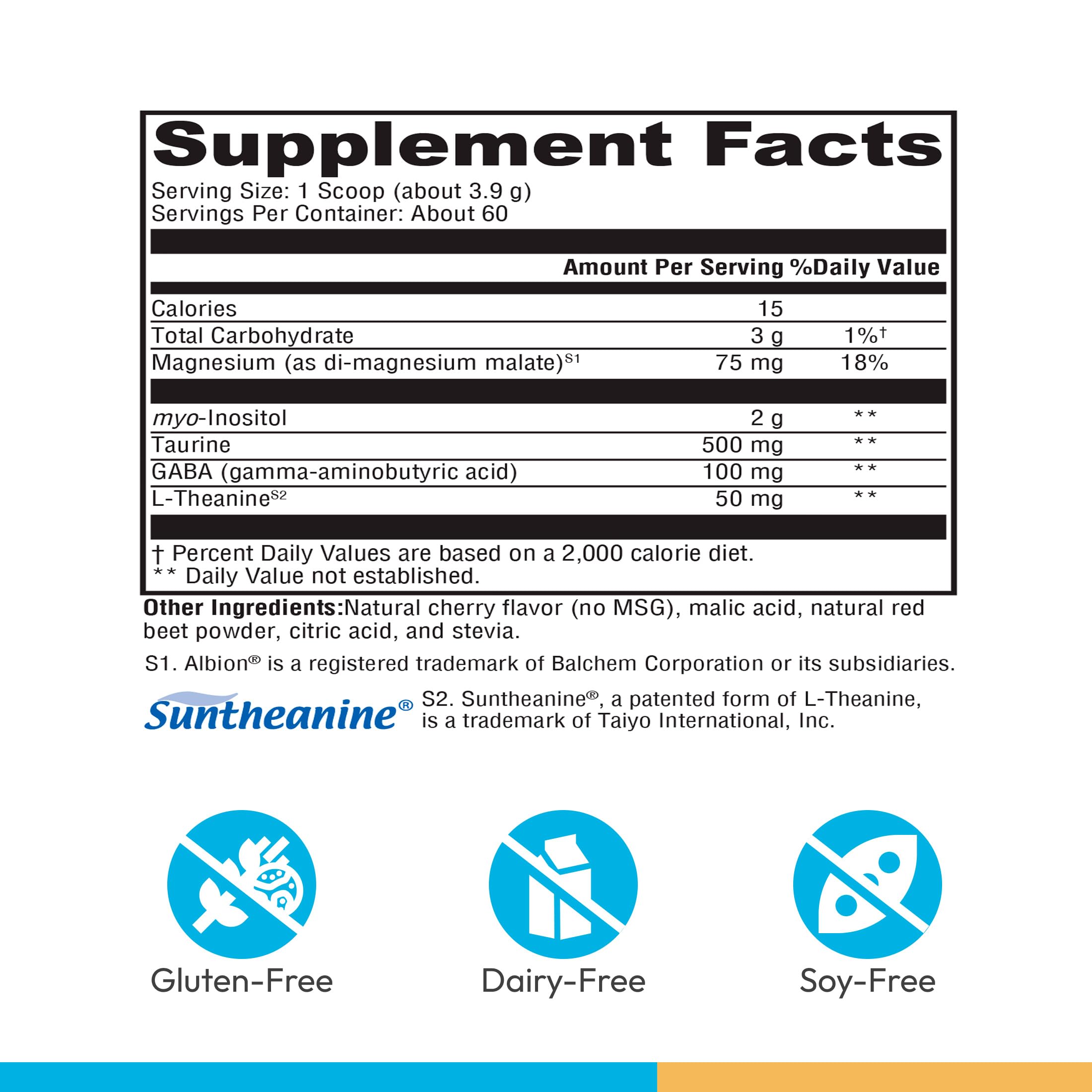 Nutrient-rich magnesium for neurotransmitter support