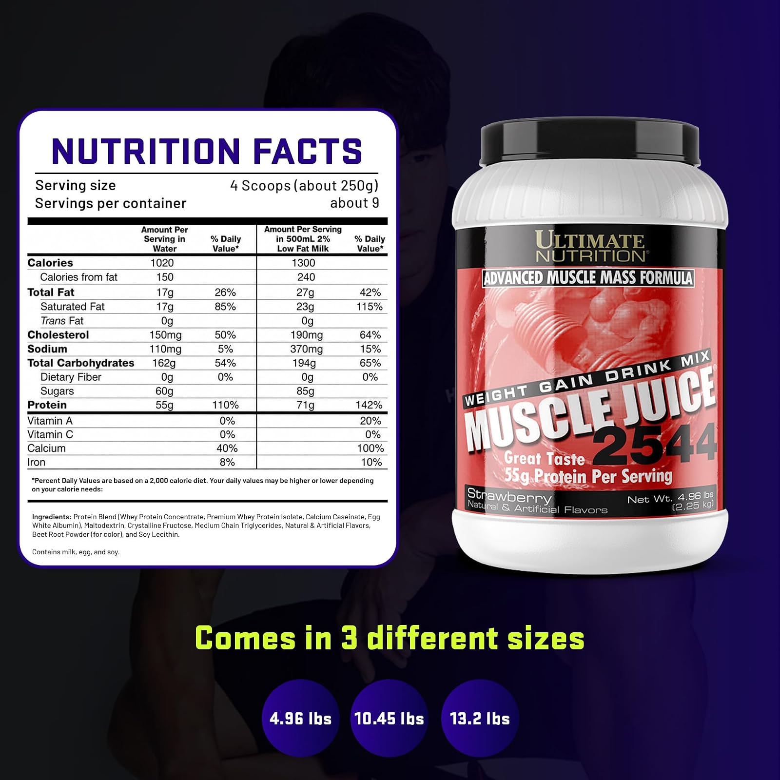 Nutrient-rich mass gainer for recovery