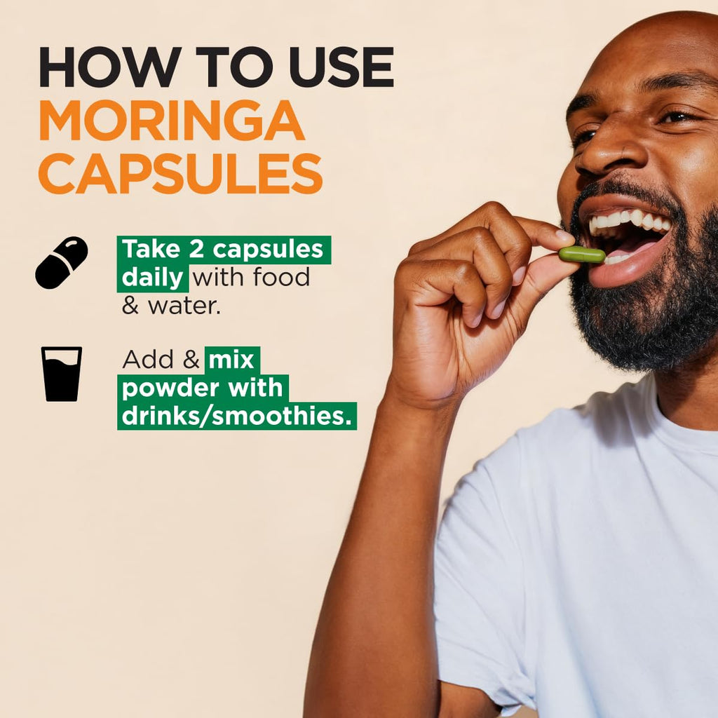 Nutrient-rich Moringa capsules
