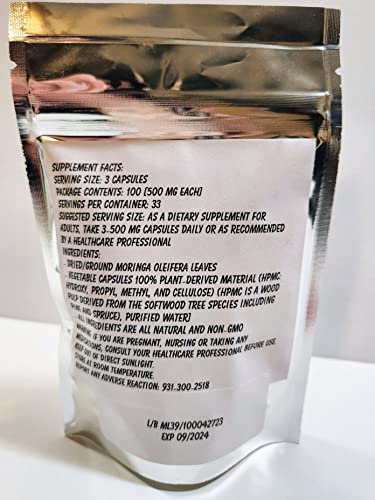 Nutrient-rich moringa for vitality