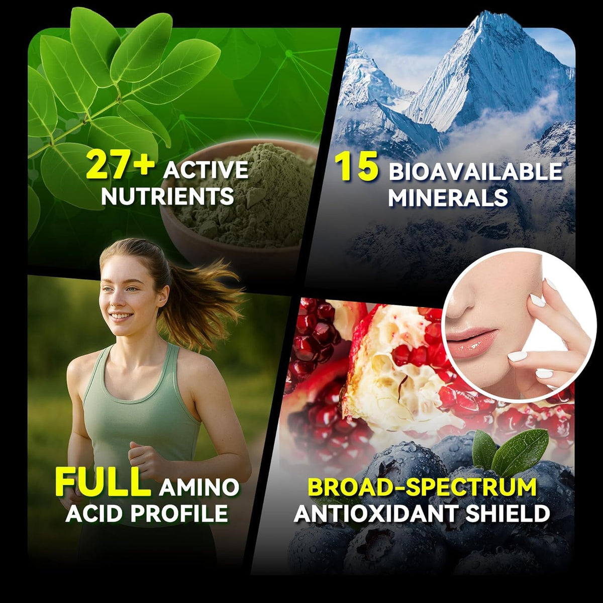 Nutrient-rich moringa for vitality